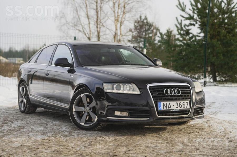 Black Audi A6 2010 in Riga, with an engine capacity of 3.00 L and mileage of 499 thousand km for 6490 €, photo 3 on AUTOMOTO.COM.LV