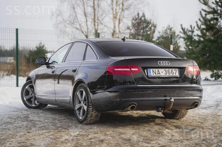 Black Audi A6 2010 in Riga, with an engine capacity of 3.00 L and mileage of 499 thousand km for 6490 €, photo 4 on AUTOMOTO.COM.LV