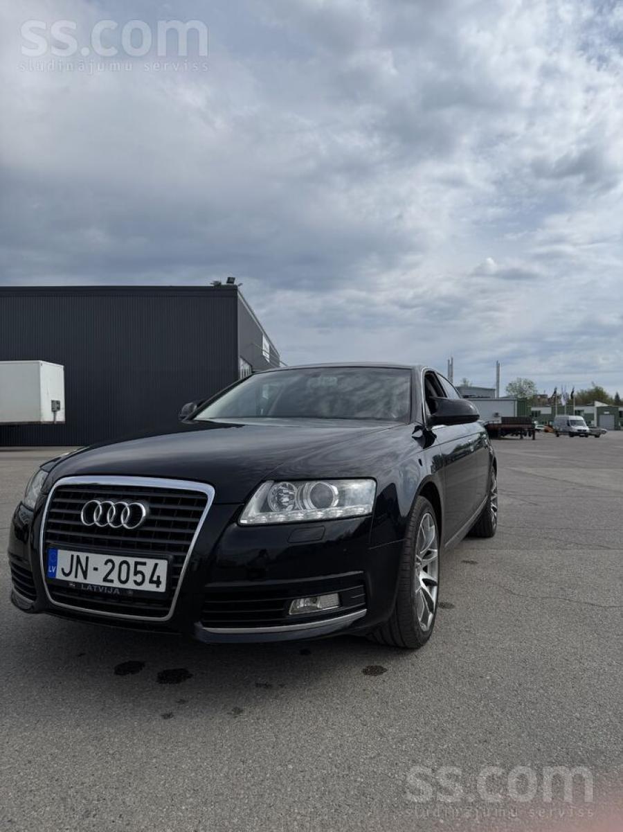 Black Audi A6 2010 in Riga, with an engine capacity of 2.80 L and mileage of 321 thousand km for 5200 €, photo 1 on AUTOMOTO.COM.LV