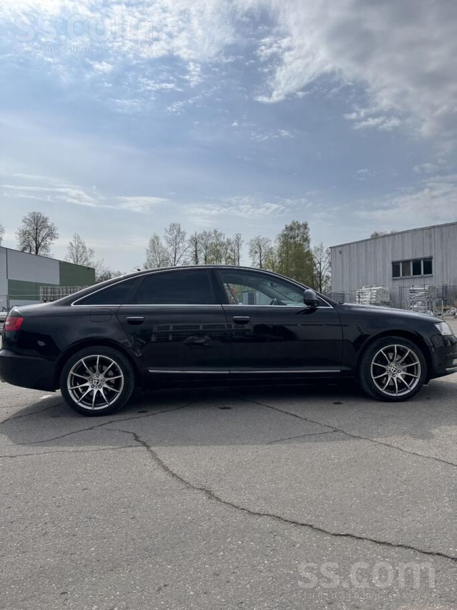 Black Audi A6 2010 in Riga, with an engine capacity of 2.80 L and mileage of 321 thousand km for 5200 €, photo 5 on AUTOMOTO.COM.LV