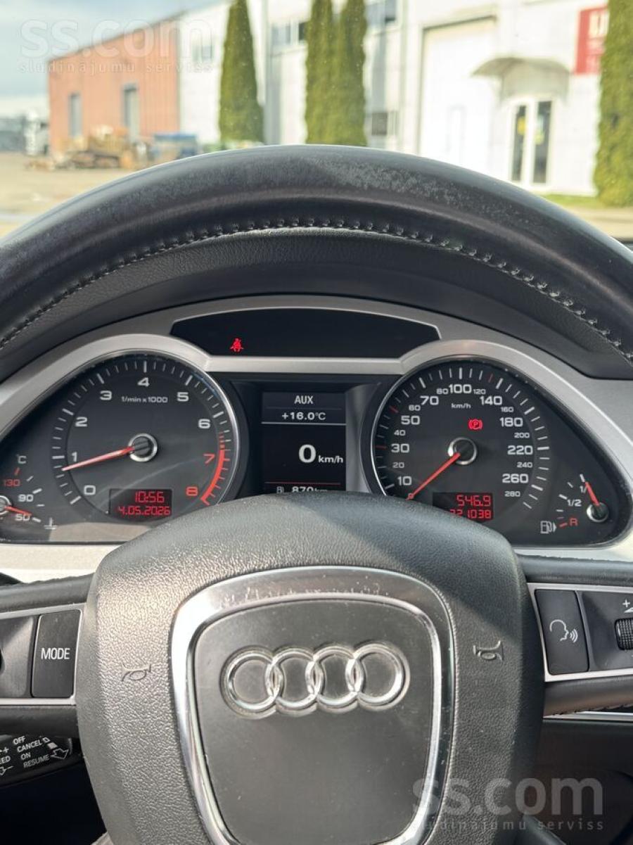 Black Audi A6 2010 in Riga, with an engine capacity of 2.80 L and mileage of 321 thousand km for 5200 €, photo 9 on AUTOMOTO.COM.LV