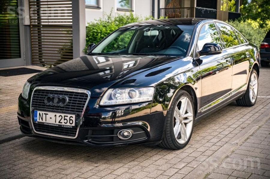Black Audi A6 2010 in Riga, with an engine capacity of 2.00 L and mileage of 291 thousand km for 2990 €, photo 1 on AUTOMOTO.COM.LV