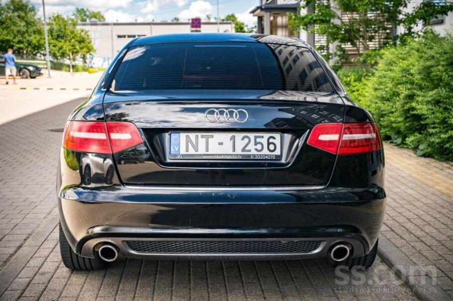 Black Audi A6 2010 in Riga, with an engine capacity of 2.00 L and mileage of 291 thousand km for 2990 €, photo 6 on AUTOMOTO.COM.LV