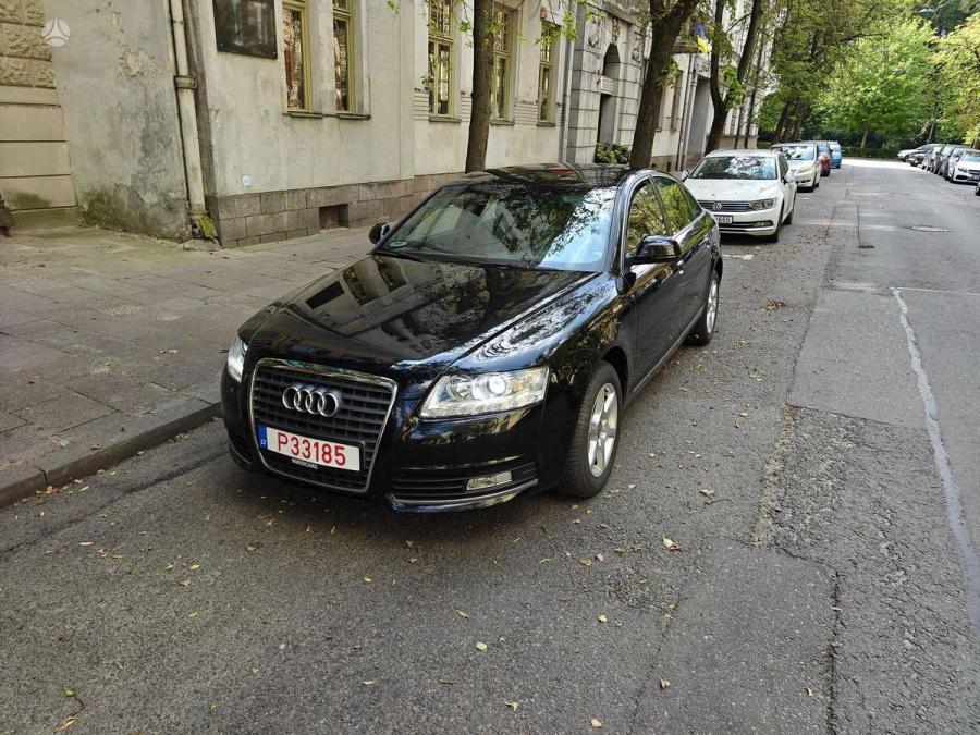 Melns Audi A6 2010 Viļņa, ar dzinēja tilpumu 2.77 L un nobraukumu 195 tūkst. km par 3750 €, foto 1 vietnē AUTOMOTO.COM.LV