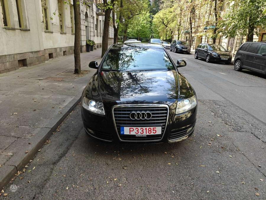 Melns Audi A6 2010 Viļņa, ar dzinēja tilpumu 2.77 L un nobraukumu 195 tūkst. km par 3750 €, foto 3 vietnē AUTOMOTO.COM.LV