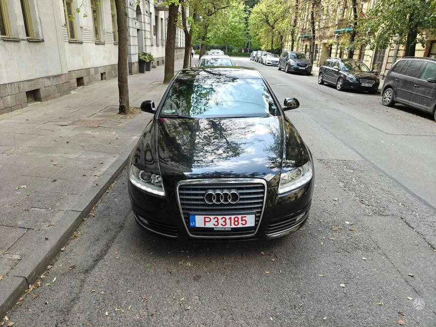 Melns Audi A6 2010 Viļņa, ar dzinēja tilpumu 2.77 L un nobraukumu 195 tūkst. km par 3750 €, foto 6 vietnē AUTOMOTO.COM.LV