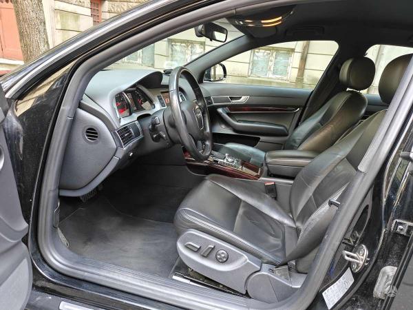 Black Audi A6 2010 in Vilnius, with an engine capacity of 2.77 L and mileage of 195 thousand km for 3750 €, photo 10 on AUTOMOTO.COM.LV