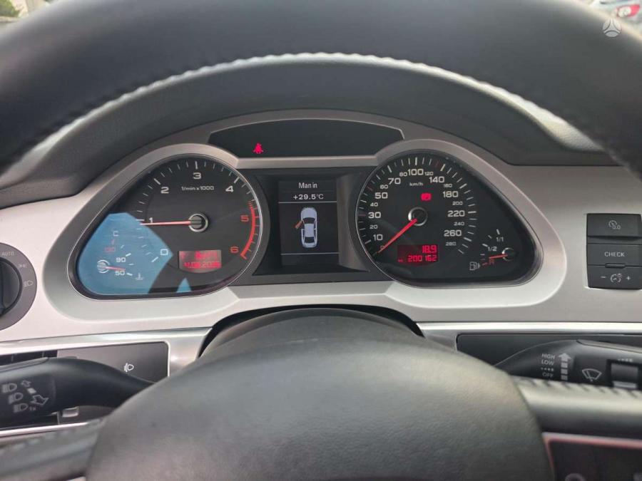 Black Audi A6 2010 in Marijampole, with an engine capacity of 1.97 L and mileage of 200 thousand km for 6490 €, photo 14 on AUTOMOTO.COM.LV