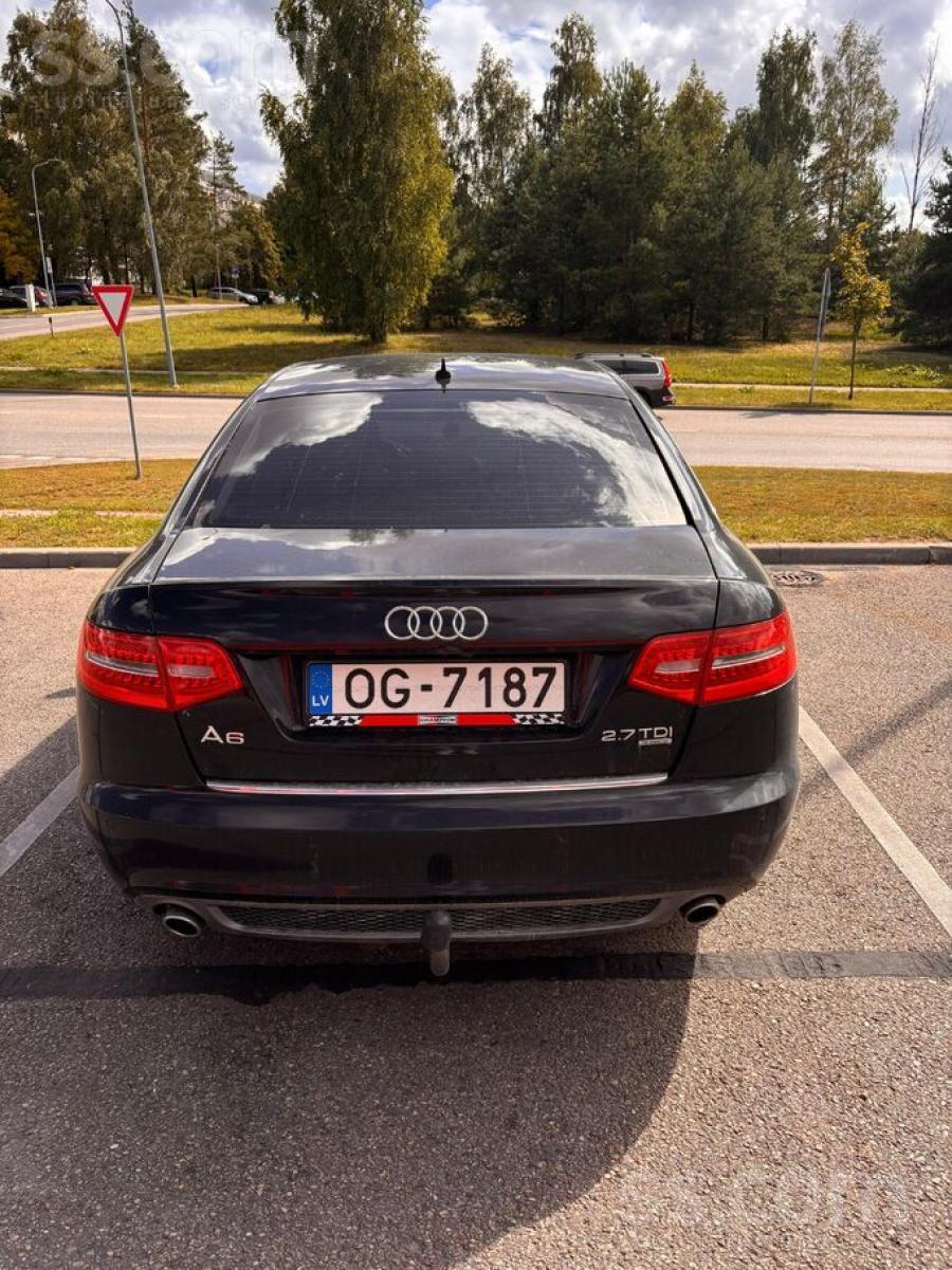Melns Audi A6 2010 Daugavpils, ar dzinēja tilpumu 2.70 L un nobraukumu 300 tūkst. km par 6500 €, foto 5 vietnē AUTOMOTO.COM.LV