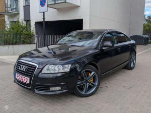 Melns Audi A6 2010 Viļņa, ar dzinēja tilpumu 2.97 L un nobraukumu 322 tūkst. km par 5650 €, foto  vietnē AUTOMOTO.COM.LV
