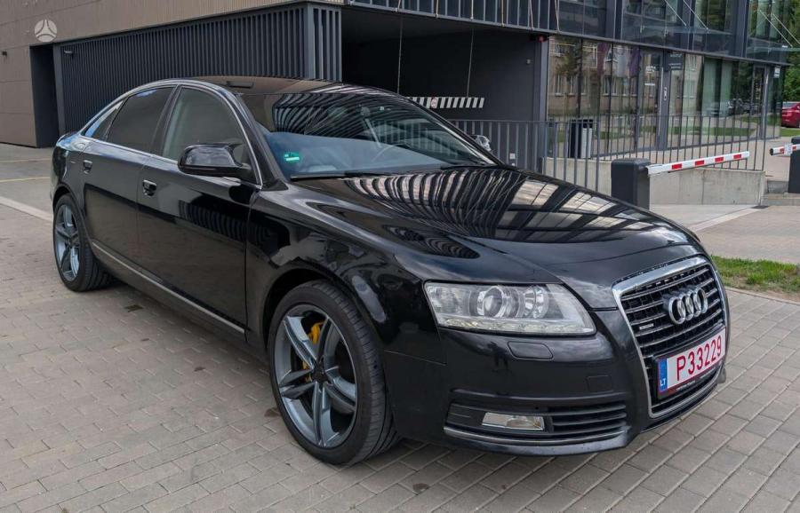 Melns Audi A6 2010 Viļņa, ar dzinēja tilpumu 2.97 L un nobraukumu 322 tūkst. km par 5650 €, foto 3 vietnē AUTOMOTO.COM.LV