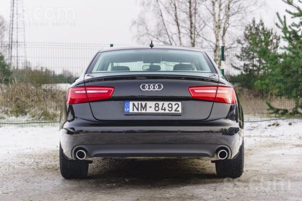 Black Audi A6 2011 in Riga, with an engine capacity of 3.00 L and mileage of 361 thousand km for 11890 €, photo 5 on AUTOMOTO.COM.LV