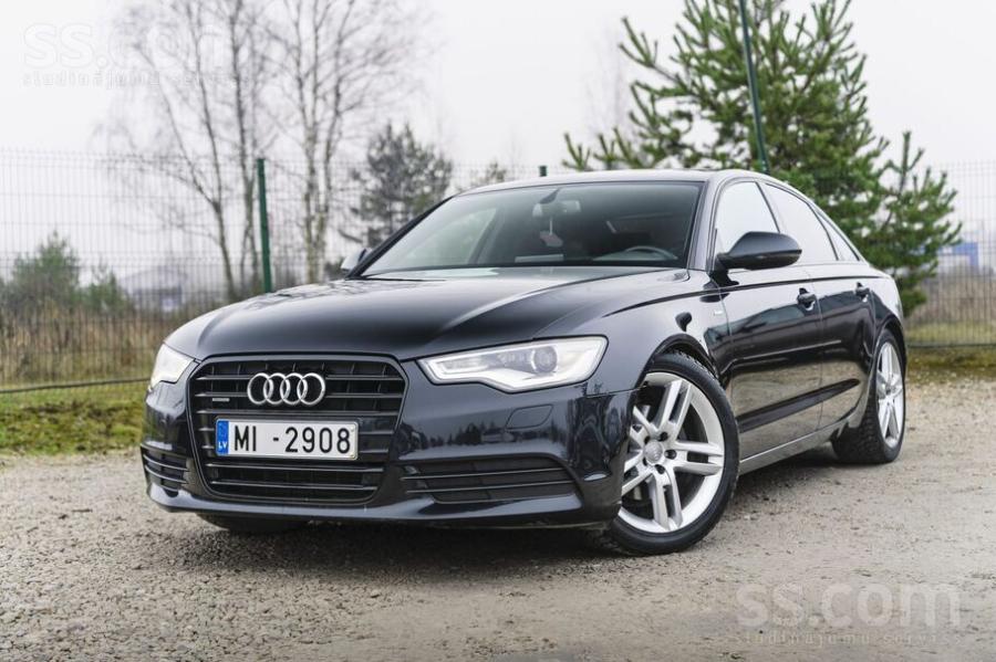 Black Audi A6 2011 in Riga, with an engine capacity of 3.00 L and mileage of 278 thousand km for 12790 €, photo 1 on AUTOMOTO.COM.LV