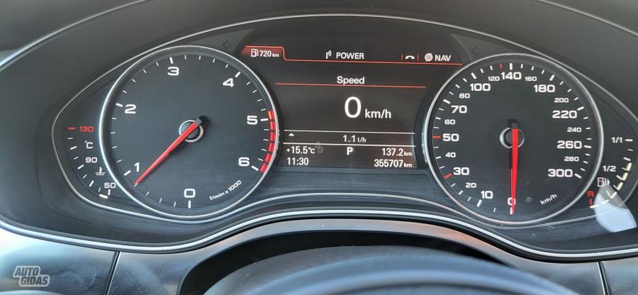 Melns Audi A6 2011 Kauņa, ar dzinēja tilpumu 3.00 L un nobraukumu 356 tūkst. km par 9000 €, foto 11 vietnē AUTOMOTO.COM.LV
