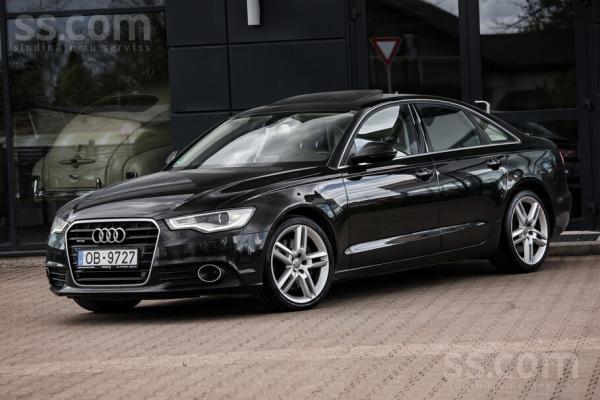 Black Audi A6 2011 in Jelgava, with an engine capacity of 3.00 L and mileage of 0 thousand km for 11990 €, photo 3 on AUTOMOTO.COM.LV