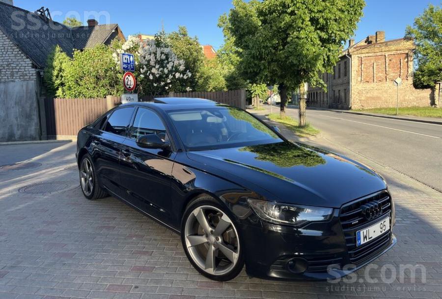 Melns Audi A6 2011 Rīga, ar dzinēja tilpumu 3.00 L un nobraukumu 367 tūkst. km par 11900 €, foto 1 vietnē AUTOMOTO.COM.LV