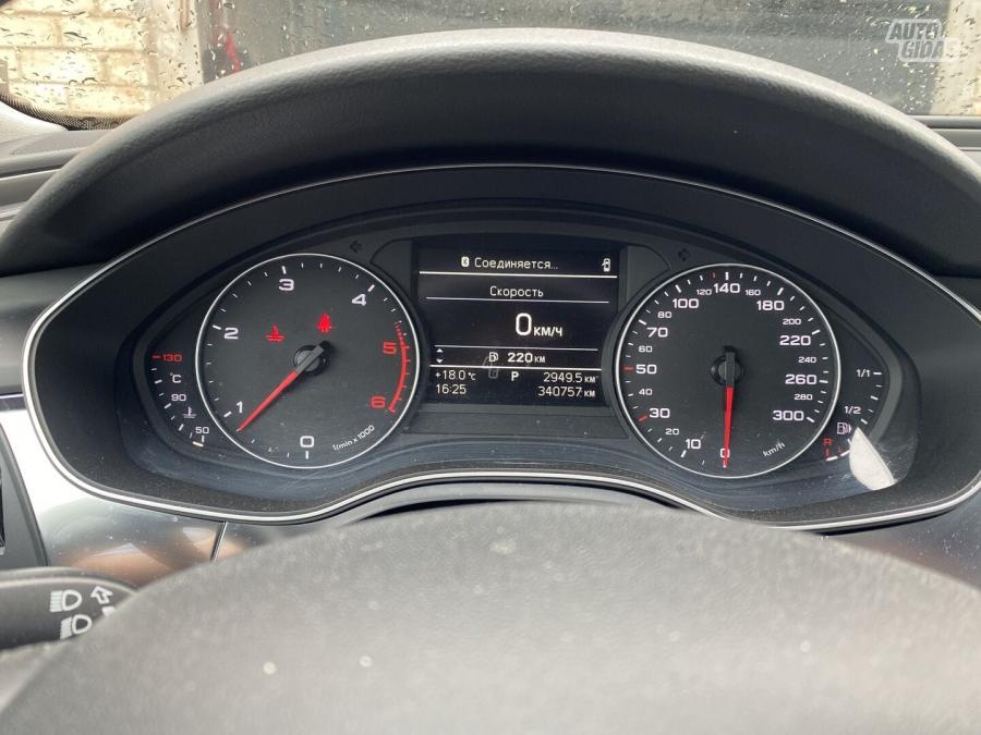 Black Audi A6 2011 in Panevezys, with an engine capacity of 3.00 L and mileage of 340 thousand km for 4590 €, photo 8 on AUTOMOTO.COM.LV