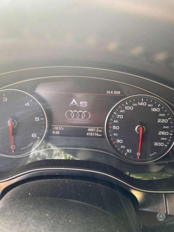 Melns Audi A6 2011 Panevēža, ar dzinēja tilpumu 2.97 L un nobraukumu 416 tūkst. km par 4500 €, foto 4 vietnē AUTOMOTO.COM.LV