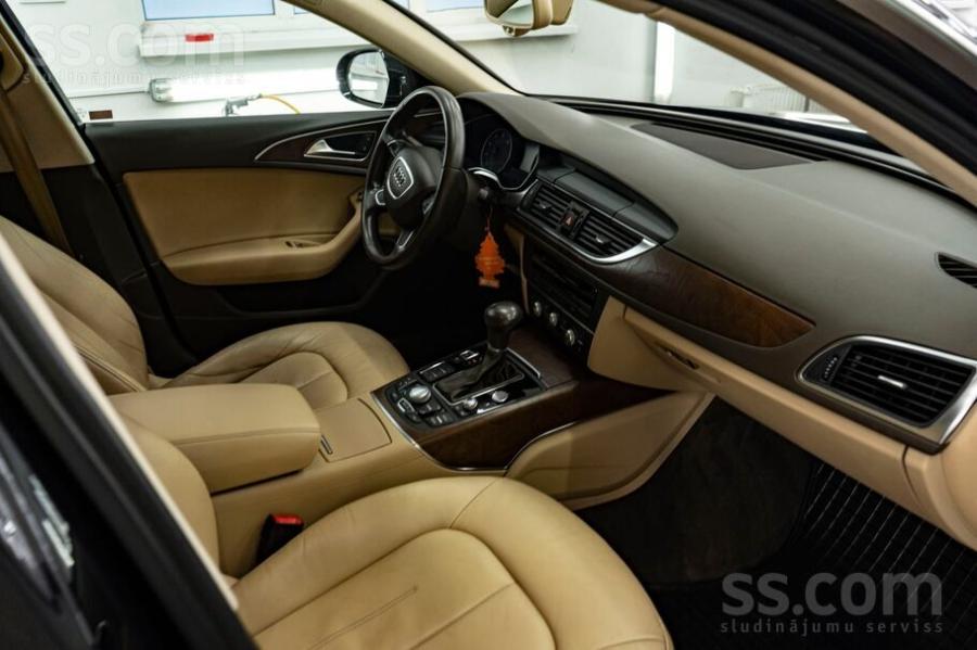 Black Audi A6 2011 in Riga, with an engine capacity of 2.80 L and mileage of 258 thousand km for 7250 €, photo 29 on AUTOMOTO.COM.LV