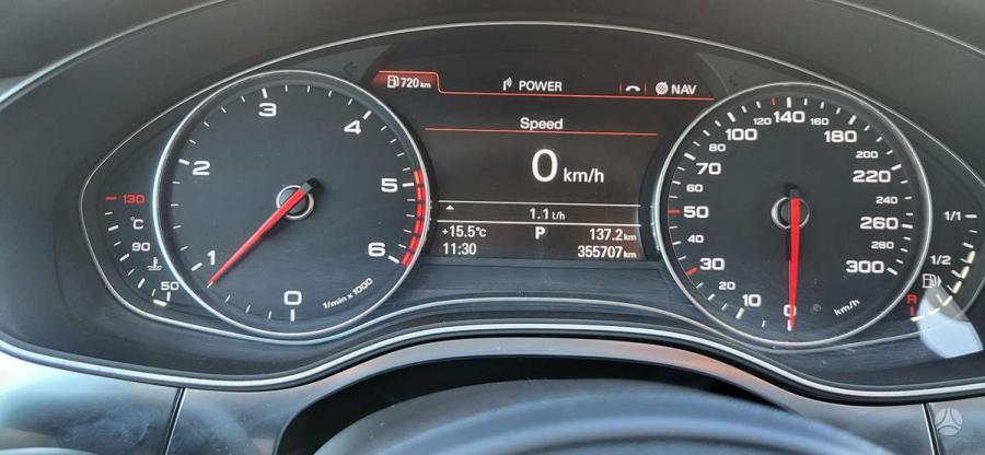 Black Audi A6 2011 in Kaunas, with an engine capacity of 3.00 L and mileage of 358 thousand km for 7500 €, photo 22 on AUTOMOTO.COM.LV