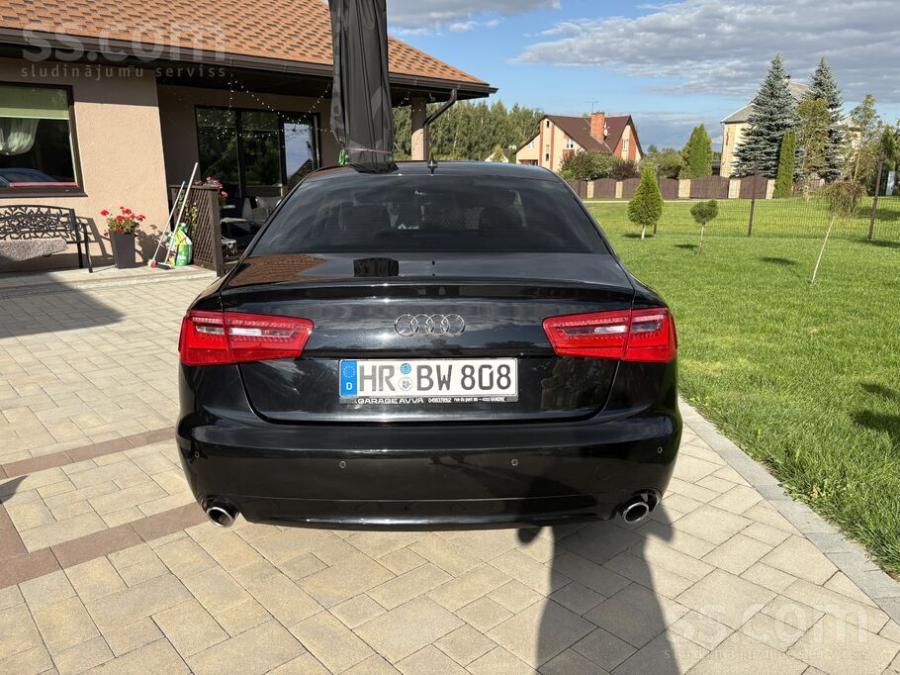 Black Audi A6 2011 in Bauska, with an engine capacity of 3.00 L and mileage of 262 thousand km for 8900 €, photo 6 on AUTOMOTO.COM.LV