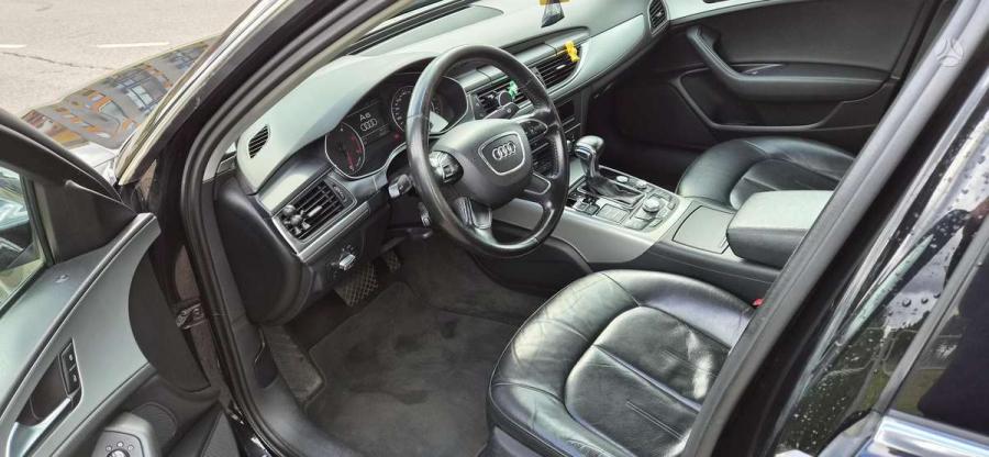 Black Audi A6 2011 in Vilnius, with an engine capacity of 2.97 L and mileage of 283 thousand km for 6800 €, photo 11 on AUTOMOTO.COM.LV
