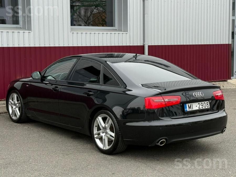 Black Audi A6 2011 in Riga, with an engine capacity of 3.00 L and mileage of 266 thousand km for 8990 €, photo 4 on AUTOMOTO.COM.LV