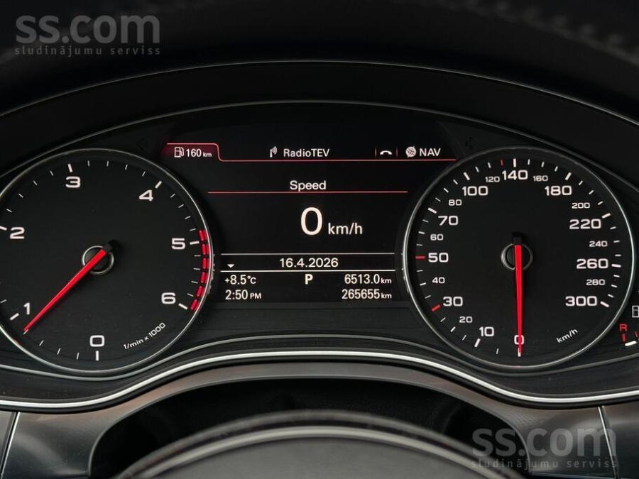 Black Audi A6 2011 in Riga, with an engine capacity of 3.00 L and mileage of 266 thousand km for 8990 €, photo 17 on AUTOMOTO.COM.LV