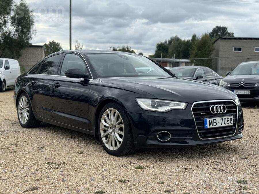 Black Audi A6 2011 in Valmiera, with an engine capacity of 3.00 L and mileage of 219 thousand km for 9750 €, photo 5 on AUTOMOTO.COM.LV