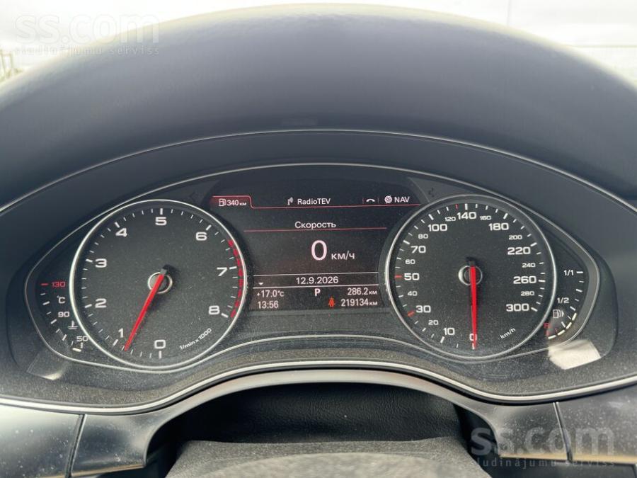 Black Audi A6 2011 in Valmiera, with an engine capacity of 3.00 L and mileage of 219 thousand km for 9750 €, photo 23 on AUTOMOTO.COM.LV
