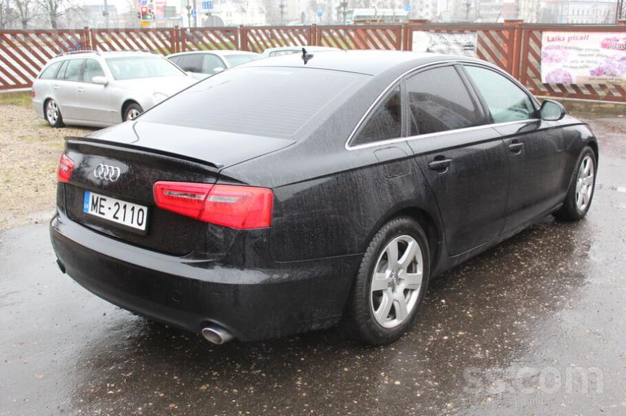 Melns Audi A6 2012 Liepāja, ar dzinēja tilpumu 3.00 L un nobraukumu 269 tūkst. km par 10000 €, foto 4 vietnē AUTOMOTO.COM.LV