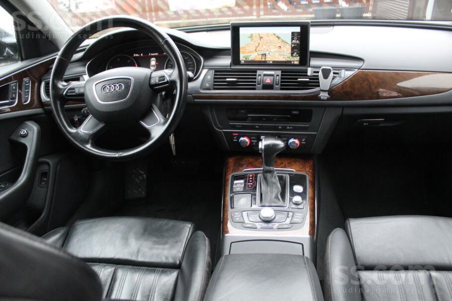 Melns Audi A6 2012 Liepāja, ar dzinēja tilpumu 3.00 L un nobraukumu 269 tūkst. km par 10000 €, foto 12 vietnē AUTOMOTO.COM.LV