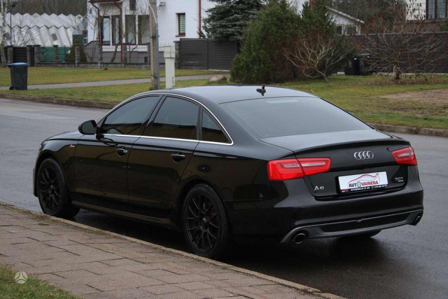 Black Audi A6 2012 in Vilnius, with an engine capacity of 3.00 L and mileage of 402 thousand km for 6700 €, photo 4 on AUTOMOTO.COM.LV