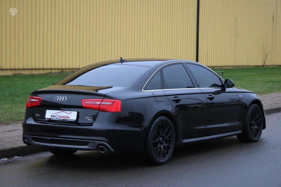 Black Audi A6 2012 in Vilnius, with an engine capacity of 3.00 L and mileage of 402 thousand km for 6700 €, photo 6 on AUTOMOTO.COM.LV