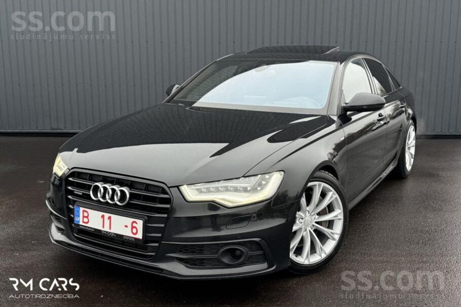 Black Audi A6 2012 in Jelgava, with an engine capacity of 3.00 L and mileage of 0 thousand km for 14250 €, photo 2 on AUTOMOTO.COM.LV