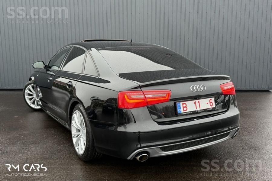 Black Audi A6 2012 in Jelgava, with an engine capacity of 3.00 L and mileage of 0 thousand km for 14250 €, photo 3 on AUTOMOTO.COM.LV