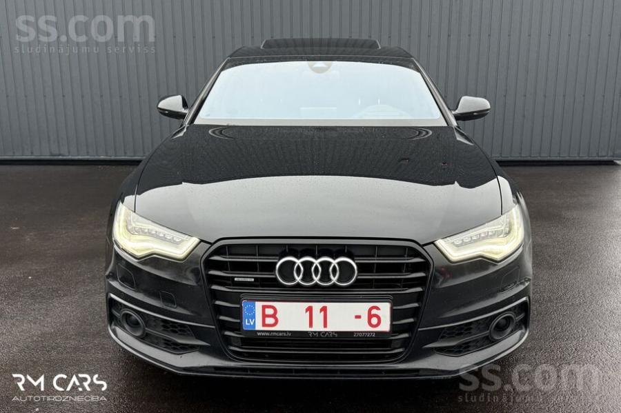Black Audi A6 2012 in Jelgava, with an engine capacity of 3.00 L and mileage of 0 thousand km for 14250 €, photo 5 on AUTOMOTO.COM.LV