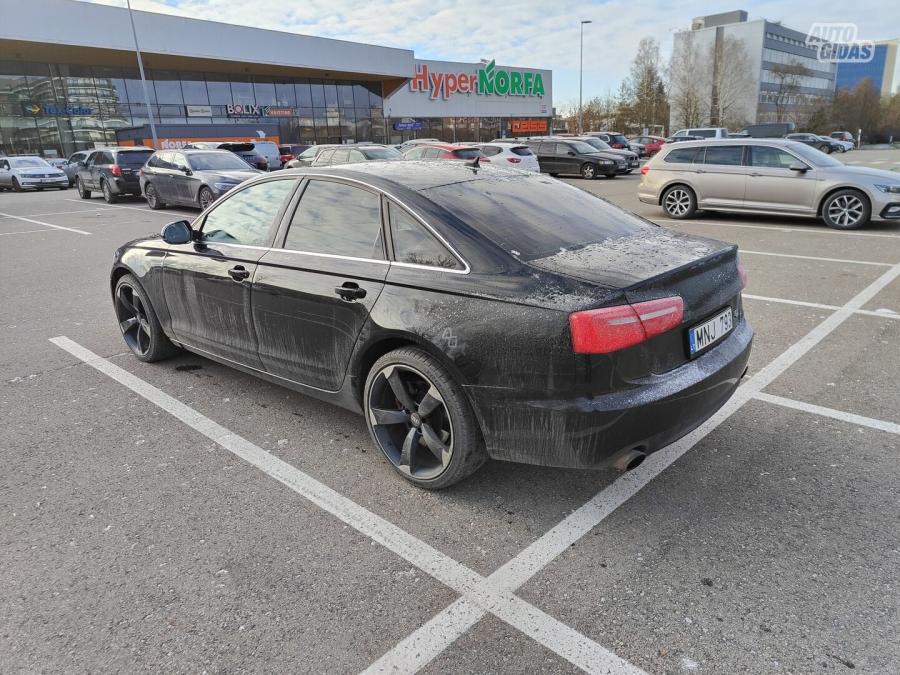 Melns Audi A6 2012 Viļņa, ar dzinēja tilpumu 3.00 L un nobraukumu 415 tūkst. km par 5700 €, foto 3 vietnē AUTOMOTO.COM.LV