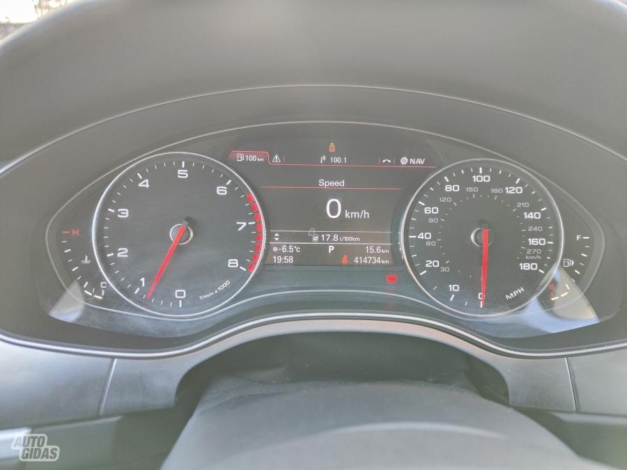 Melns Audi A6 2012 Viļņa, ar dzinēja tilpumu 3.00 L un nobraukumu 415 tūkst. km par 5700 €, foto 11 vietnē AUTOMOTO.COM.LV