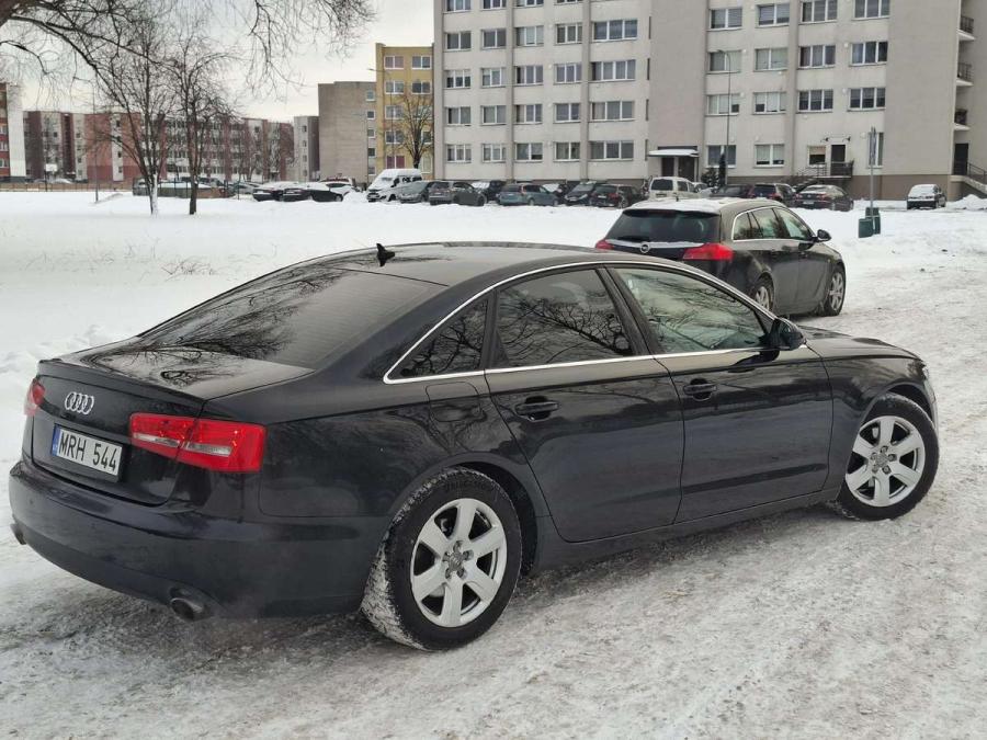 Black Audi A6 2012 in Silute, with an engine capacity of 2.77 L and mileage of 199 thousand km for 7400 €, photo 8 on AUTOMOTO.COM.LV