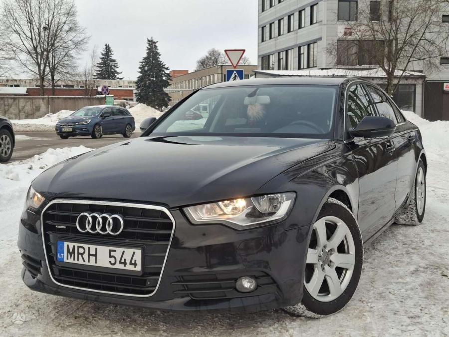 Black Audi A6 2012 in Silute, with an engine capacity of 2.77 L and mileage of 199 thousand km for 7400 €, photo 11 on AUTOMOTO.COM.LV