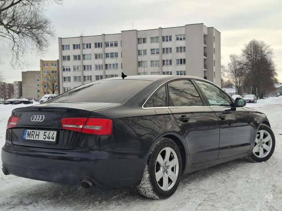 Black Audi A6 2012 in Silute, with an engine capacity of 2.77 L and mileage of 199 thousand km for 7400 €, photo 12 on AUTOMOTO.COM.LV