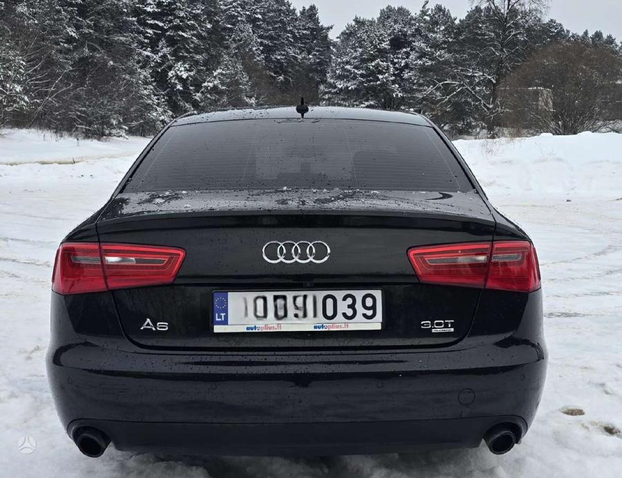 Black Audi A6 2012 in Vilnius, with an engine capacity of 3.00 L and mileage of 350 thousand km for 6300 €, photo 6 on AUTOMOTO.COM.LV