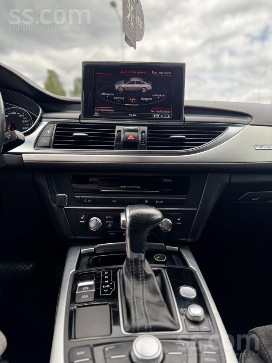 Black Audi A6 2012 in Jelgava, with an engine capacity of 3.00 L and mileage of 337 thousand km for 14300 €, photo 8 on AUTOMOTO.COM.LV