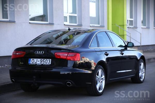 Black Audi A6 2012 in Riga, with an engine capacity of 3.00 L and mileage of 302 thousand km for 8495 €, photo 5 on AUTOMOTO.COM.LV