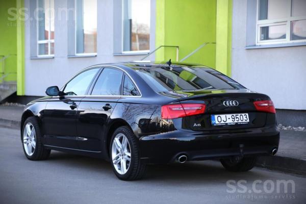 Black Audi A6 2012 in Riga, with an engine capacity of 3.00 L and mileage of 302 thousand km for 8495 €, photo 6 on AUTOMOTO.COM.LV