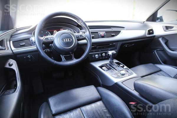 Black Audi A6 2012 in Riga, with an engine capacity of 3.00 L and mileage of 302 thousand km for 8495 €, photo 8 on AUTOMOTO.COM.LV