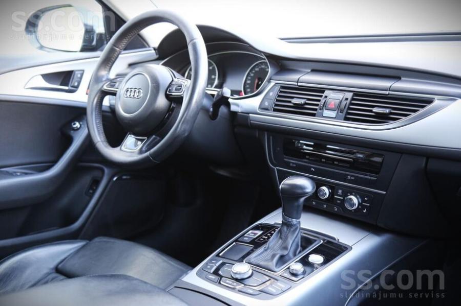 Black Audi A6 2012 in Riga, with an engine capacity of 3.00 L and mileage of 302 thousand km for 8495 €, photo 13 on AUTOMOTO.COM.LV