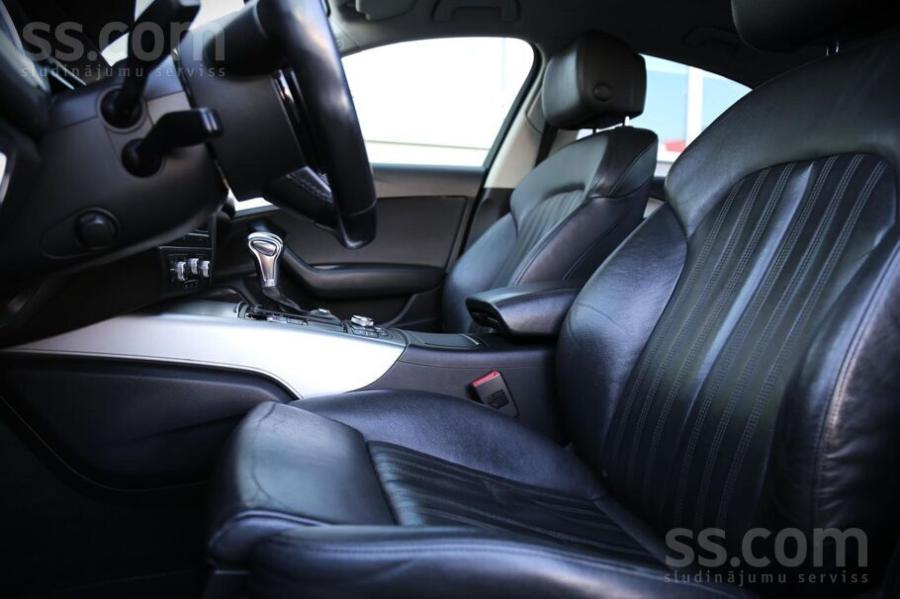 Black Audi A6 2012 in Riga, with an engine capacity of 3.00 L and mileage of 302 thousand km for 8495 €, photo 14 on AUTOMOTO.COM.LV