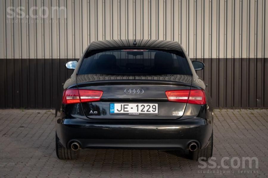Black Audi A6 2012 in Talsi, with an engine capacity of 3.00 L and mileage of 300 thousand km for 9950 €, photo 6 on AUTOMOTO.COM.LV